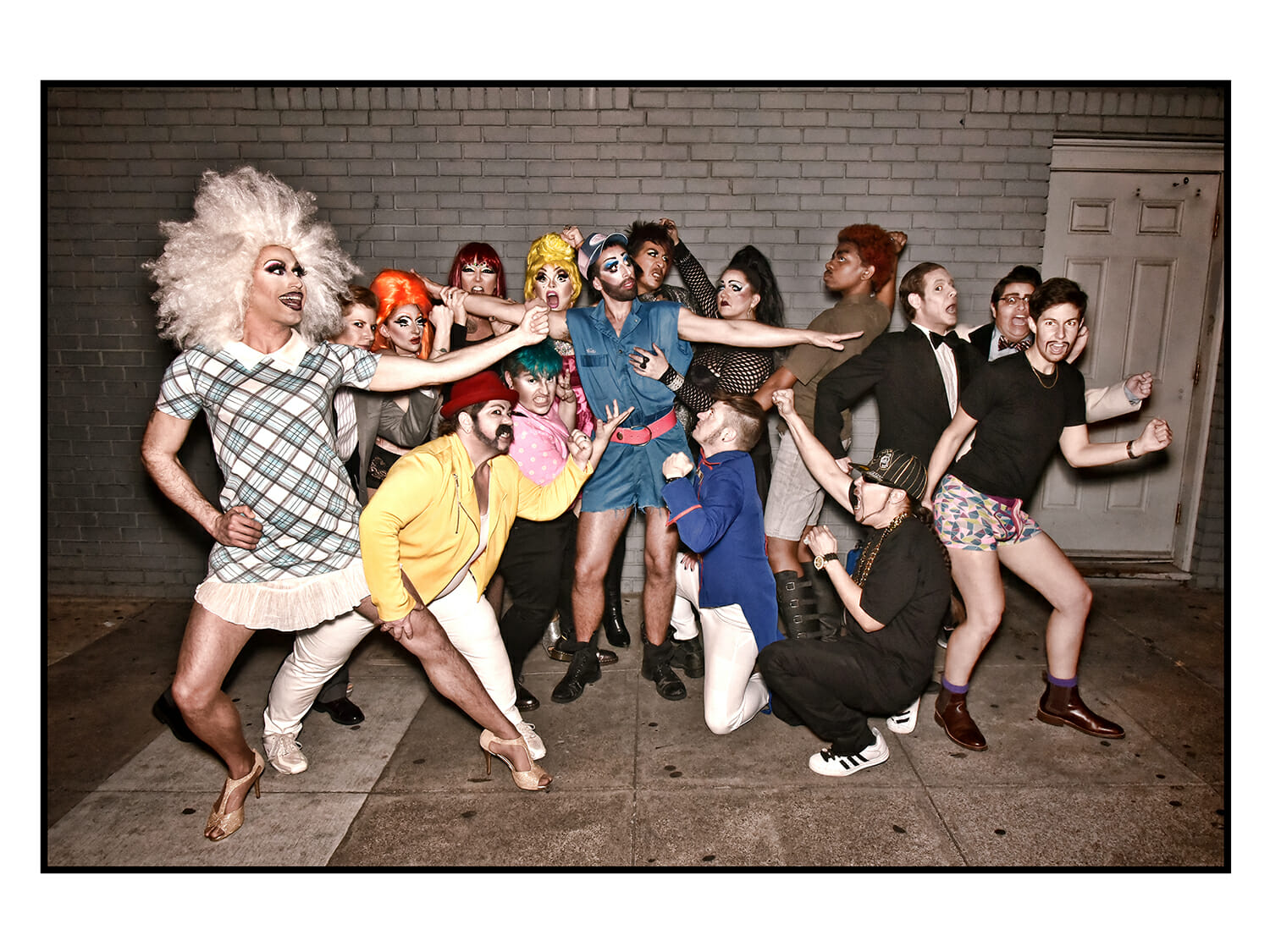 L-R: Terri Twaught Waffle, Unknown, Gia Maica, Frida K-Hole, Kit Tapata ...